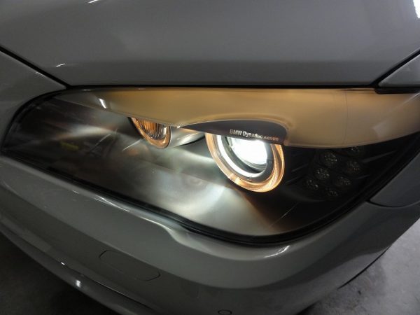 BMW F01 740I ヘッドライト黄ばみ取り - HIVE